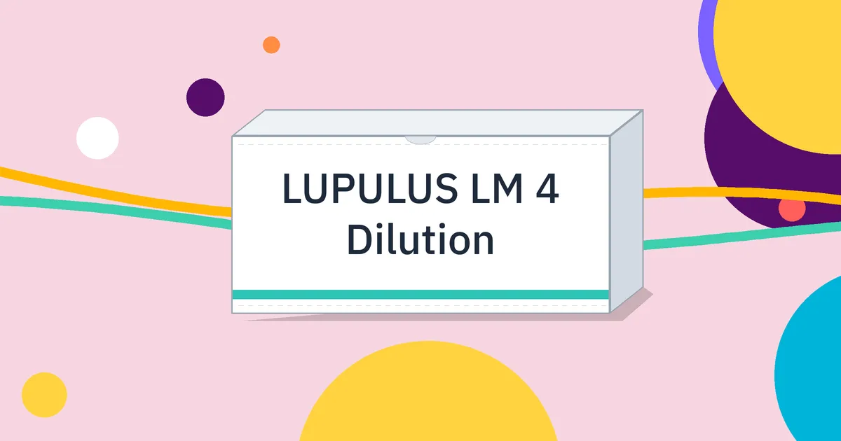 Symbolbild: Packung mit der Aufschrift LUPULUS LM 4 Dilution (PZN 12934268) – Verfügbarkeit und Bezug in Apotheken in Frankfurt am Main