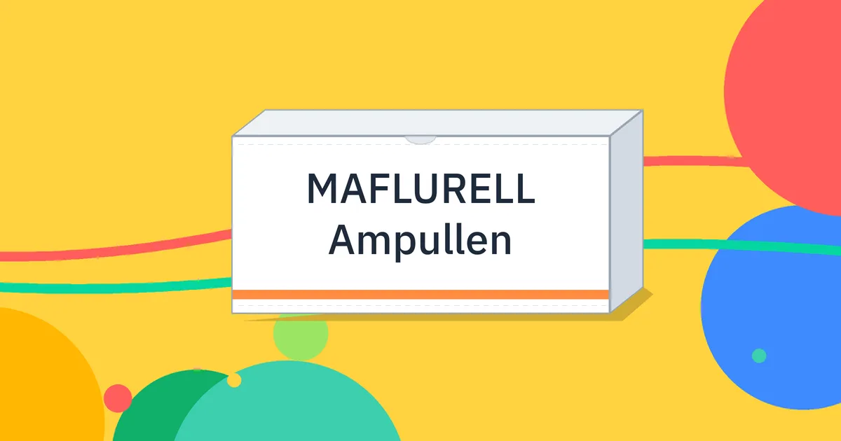 Symbolbild: Packung mit der Aufschrift MAFLURELL Ampullen (PZN 00564487) – Verfügbarkeit und Bezug in Apotheken in Frankfurt am Main