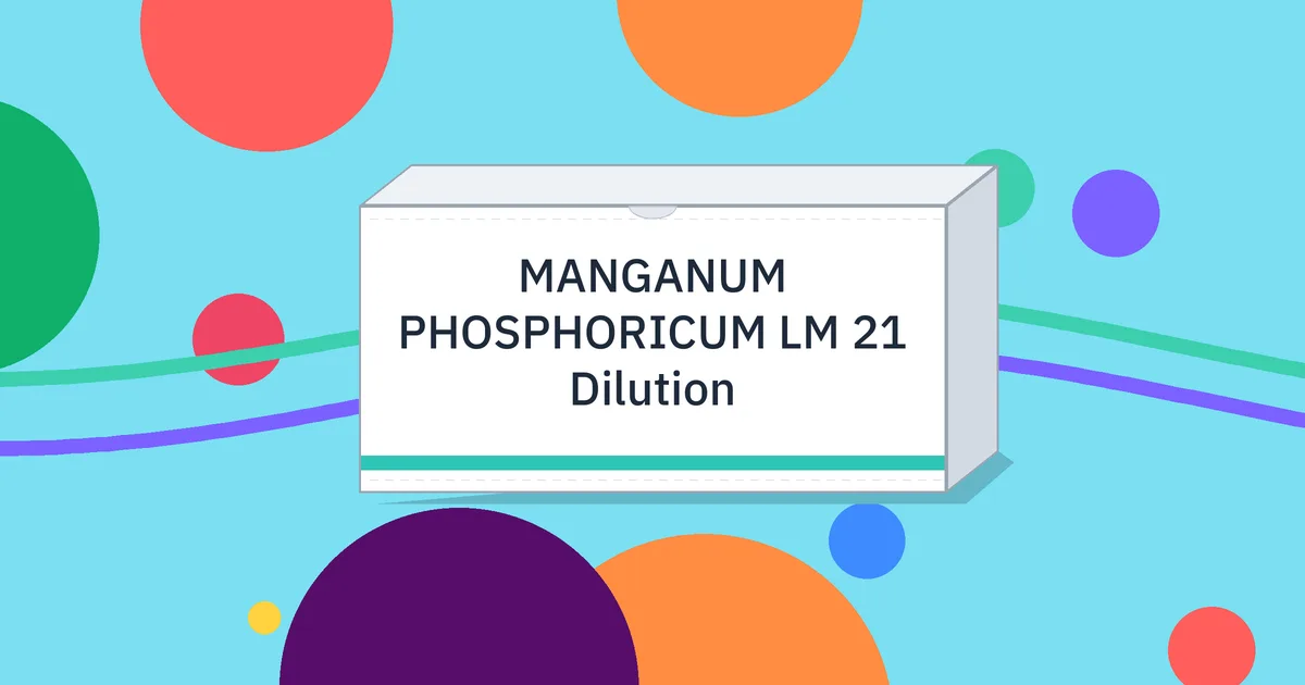 Symbolbild: Packung mit der Aufschrift MANGANUM PHOSPHORICUM LM 21 Dilution (PZN 12945668) – Verfügbarkeit und Bezug in Apotheken in Frankfurt am Main