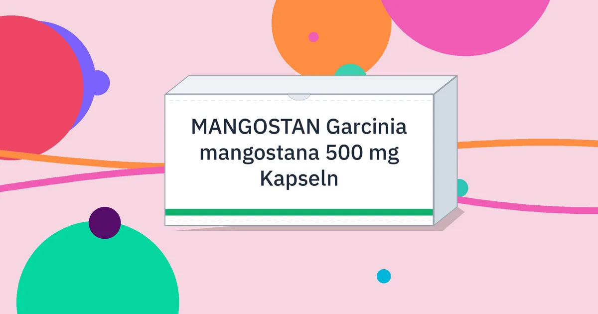 Symbolbild: Packung mit der Aufschrift MANGOSTAN Garcinia mangostana 500 mg Kapseln (PZN 00170802) – Verfügbarkeit und Bezug in Apotheken in Frankfurt am Main