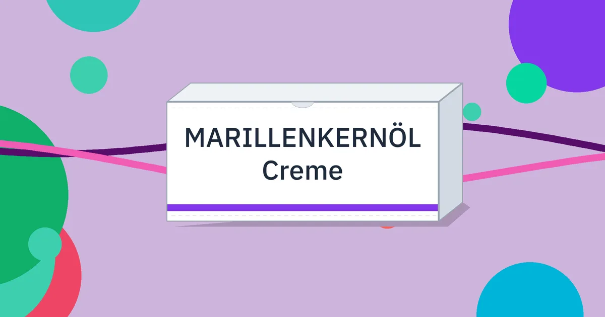 Symbolbild: Packung mit der Aufschrift MARILLENKERNÖL Creme (PZN 19338440) – Verfügbarkeit und Bezug in Apotheken in Frankfurt am Main