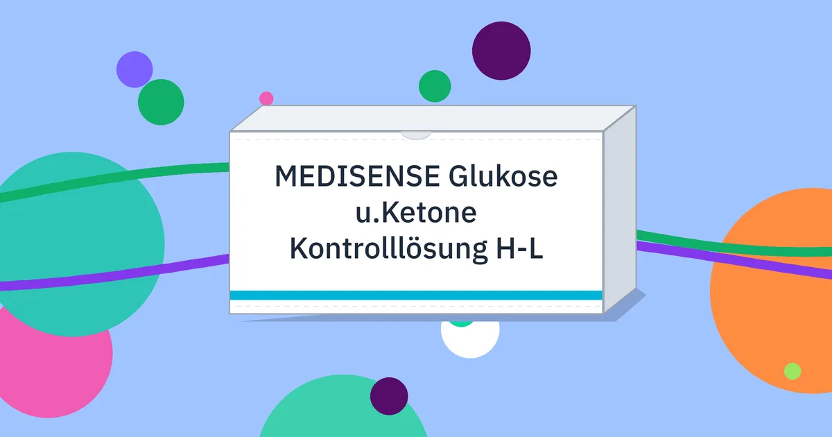 Symbolbild: Packung mit der Aufschrift MEDISENSE Glukose u.Ketone Kontrolllösung H-L (PZN 05487946) – Verfügbarkeit und Bezug in Apotheken in Frankfurt am Main