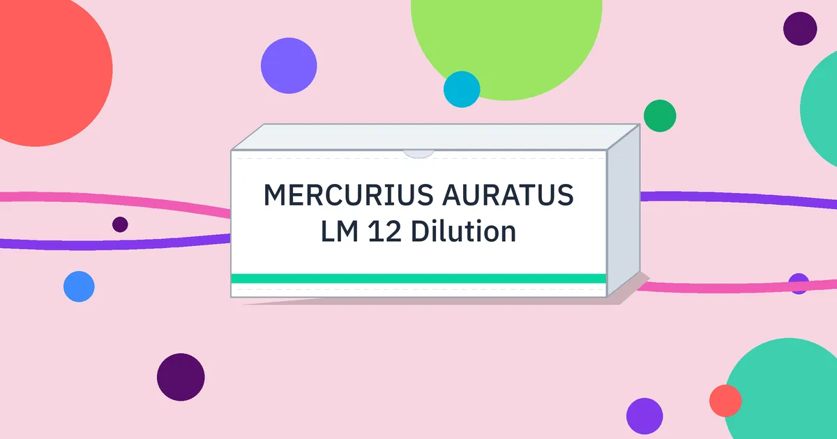 Symbolbild: Packung mit der Aufschrift MERCURIUS AURATUS LM 12 Dilution (PZN 09650797) – Verfügbarkeit und Bezug in Apotheken in Frankfurt am Main
