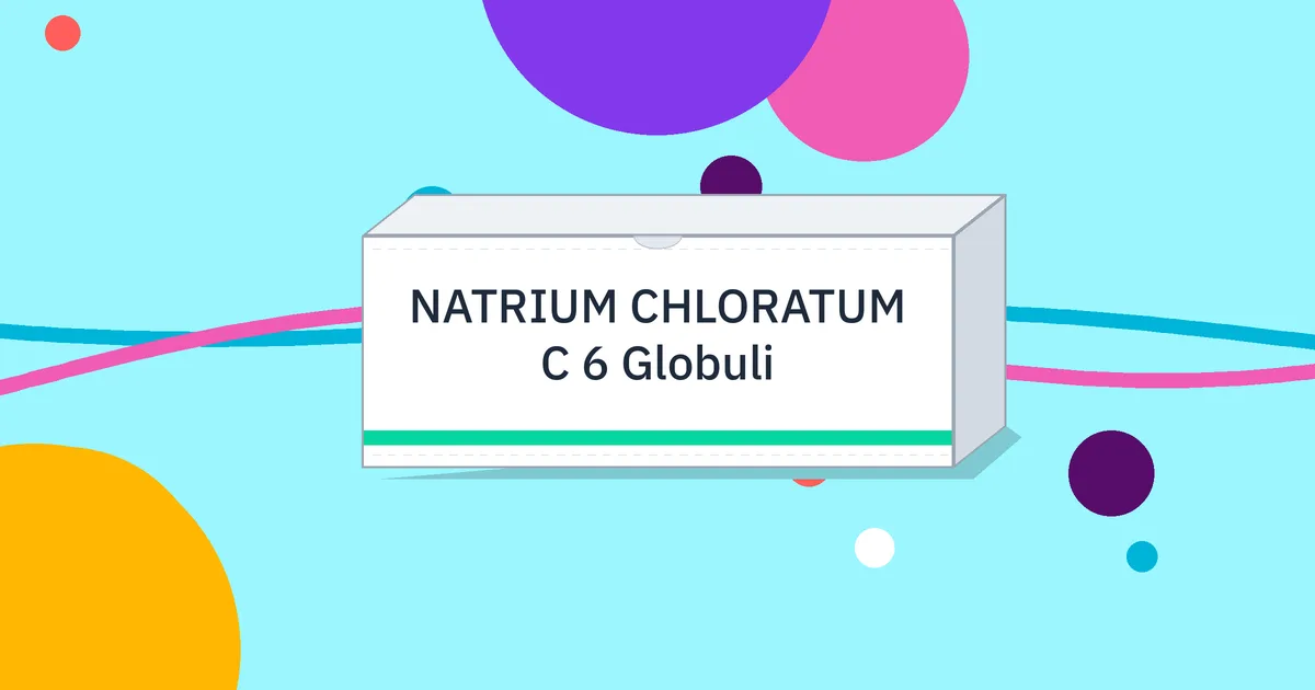 Symbolbild: Packung mit der Aufschrift NATRIUM CHLORATUM C 6 Globuli (PZN 16670547) – Verfügbarkeit und Bezug in Apotheken in Frankfurt am Main