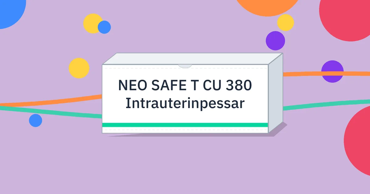 Symbolbild: Packung mit der Aufschrift NEO SAFE T CU 380 Intrauterinpessar (PZN 01053843) – Verfügbarkeit und Bezug in Apotheken in Frankfurt am Main