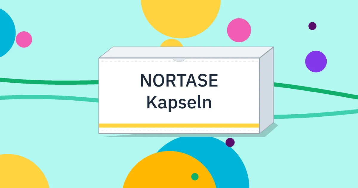 Symbolbild: Packung mit der Aufschrift NORTASE Kapseln (PZN 02496330) – Verfügbarkeit und Bezug in Apotheken in Frankfurt am Main