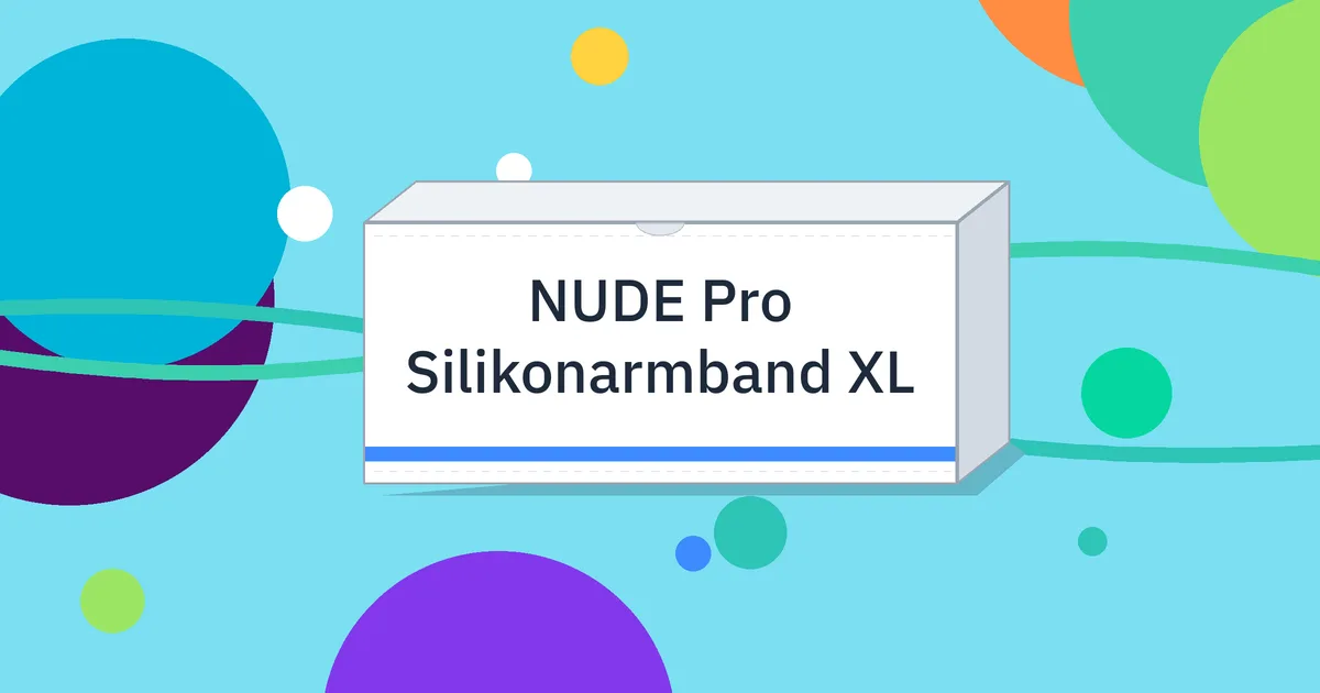 Symbolbild: Packung mit der Aufschrift NUDE Pro Silikonarmband XL (PZN 18019916) – Verfügbarkeit und Bezug in Apotheken in Frankfurt am Main