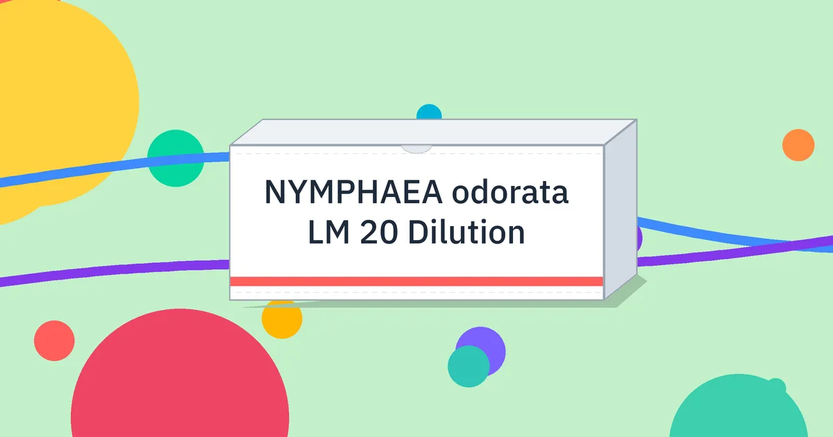 Symbolbild: Packung mit der Aufschrift NYMPHAEA odorata LM 20 Dilution (PZN 13621525) – Verfügbarkeit und Bezug in Apotheken in Frankfurt am Main