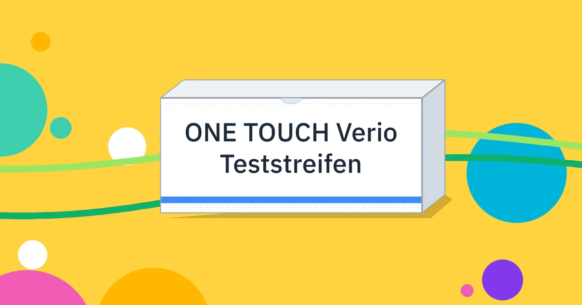 Symbolbild: Packung mit der Aufschrift ONE TOUCH Verio Teststreifen (PZN 00222226) – Verfügbarkeit und Bezug in Apotheken in Frankfurt am Main
