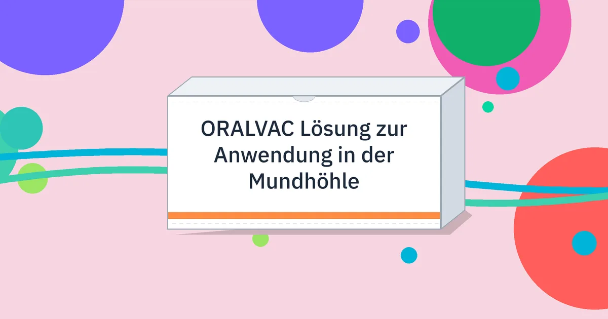 Symbolbild: Packung mit der Aufschrift ORALVAC Lösung zur Anwendung in der Mundhöhle (PZN 16351747) – Verfügbarkeit und Bezug in Apotheken in Frankfurt am Main
