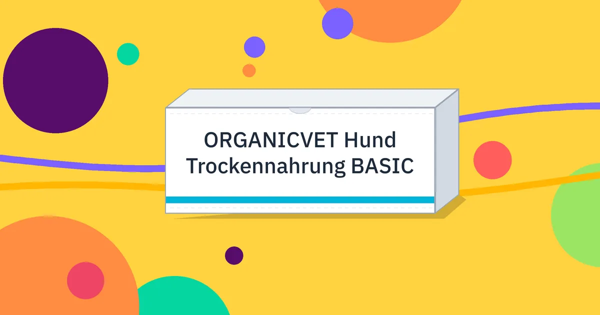 Symbolbild: Packung mit der Aufschrift ORGANICVET Hund Trockennahrung BASIC (PZN 10921698) – Verfügbarkeit und Bezug in Apotheken in Frankfurt am Main