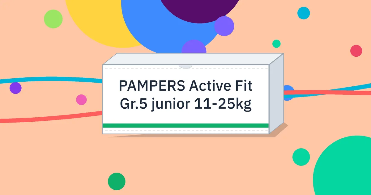 Symbolbild: Packung mit der Aufschrift PAMPERS Active Fit Gr.5 junior 11-25kg (PZN 07778168) – Verfügbarkeit und Bezug in Apotheken in Frankfurt am Main
