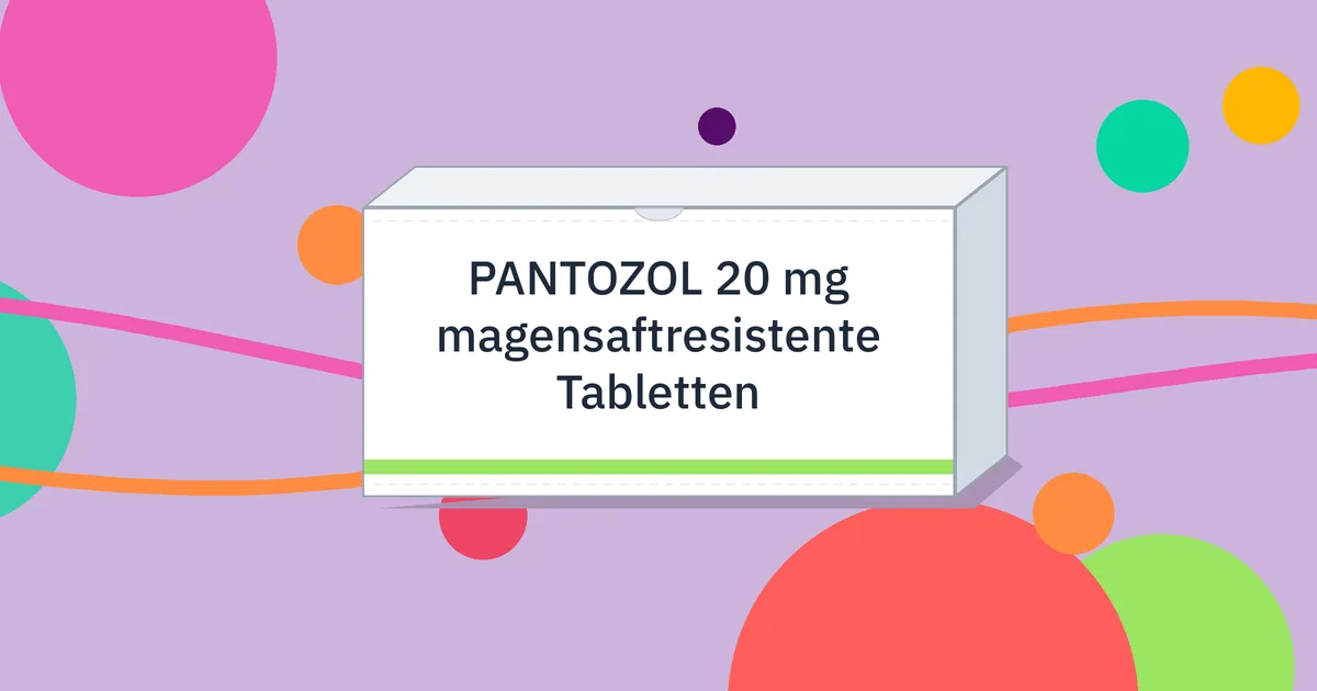 Symbolbild: Packung mit der Aufschrift PANTOZOL 20 mg magensaftresistente Tabletten (PZN 17869009) – Verfügbarkeit und Bezug in Apotheken in Frankfurt am Main