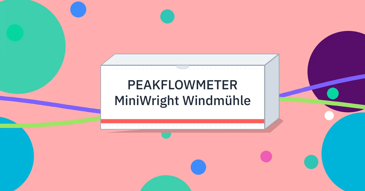 Symbolbild: Packung mit der Aufschrift PEAKFLOWMETER MiniWright Windmühle (PZN 15517335) – Verfügbarkeit und Bezug in Apotheken in Frankfurt am Main