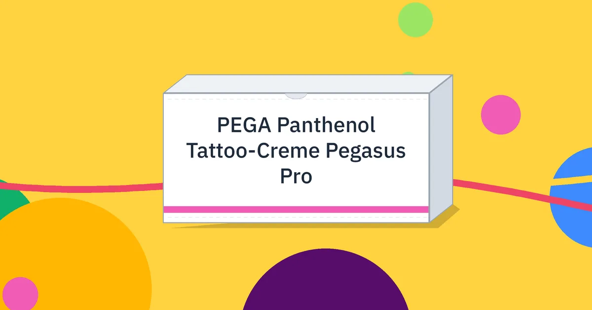 Symbolbild: Packung mit der Aufschrift PEGA Panthenol Tattoo-Creme Pegasus Pro (PZN 18353621) – Verfügbarkeit und Bezug in Apotheken in Frankfurt am Main