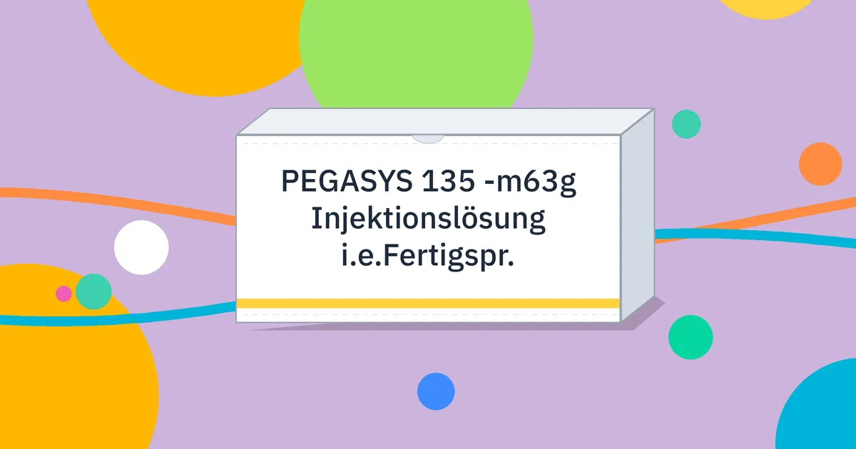 Symbolbild: Packung mit der Aufschrift PEGASYS 135 -m63g Injektionslösung i.e.Fertigspr. (PZN 02236623) – Verfügbarkeit und Bezug in Apotheken in Frankfurt am Main