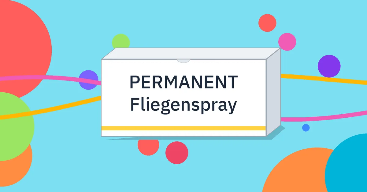 Symbolbild: Packung mit der Aufschrift PERMANENT Fliegenspray (PZN 03276286) – Verfügbarkeit und Bezug in Apotheken in Frankfurt am Main
