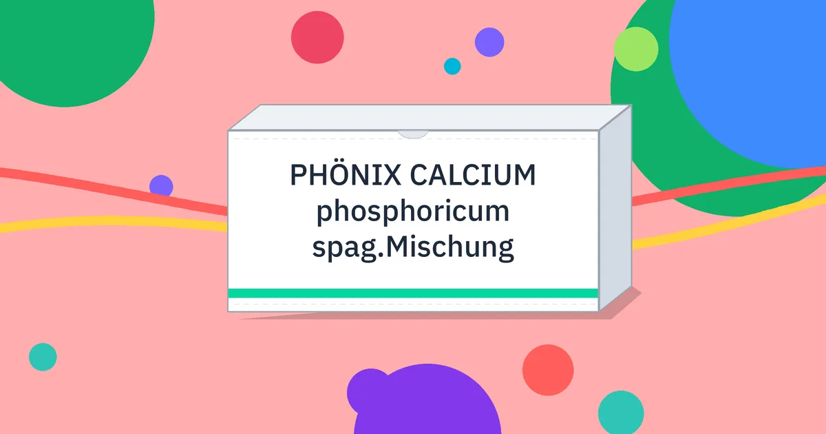 Symbolbild: Packung mit der Aufschrift PHÖNIX CALCIUM phosphoricum spag.Mischung (PZN 04223168) – Verfügbarkeit und Bezug in Apotheken in Frankfurt am Main