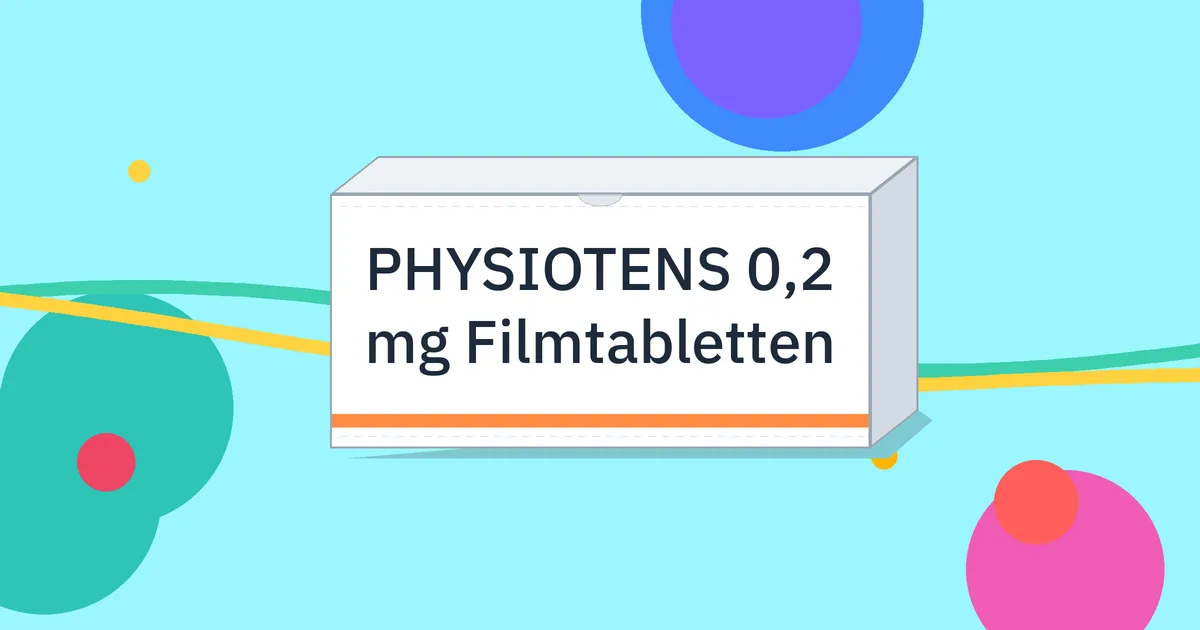 Symbolbild: Packung mit der Aufschrift PHYSIOTENS 0,2 mg Filmtabletten (PZN 06172328) – Verfügbarkeit und Bezug in Apotheken in Frankfurt am Main