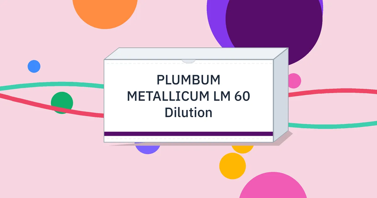Symbolbild: Packung mit der Aufschrift PLUMBUM METALLICUM LM 60 Dilution (PZN 13041348) – Verfügbarkeit und Bezug in Apotheken in Frankfurt am Main