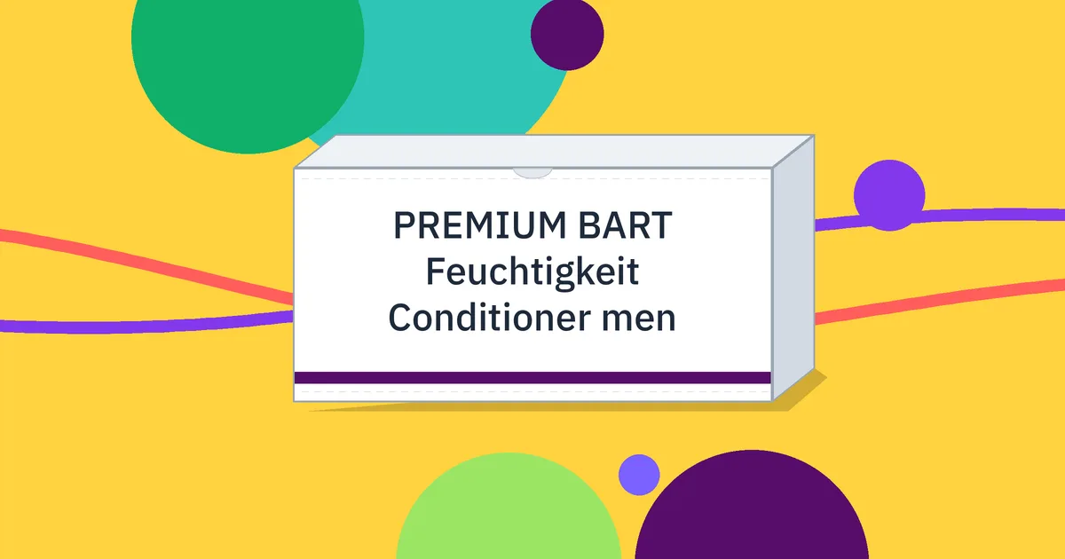 Symbolbild: Packung mit der Aufschrift PREMIUM BART Feuchtigkeit Conditioner men (PZN 12521684) – Verfügbarkeit und Bezug in Apotheken in Frankfurt am Main