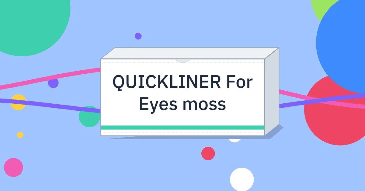 Symbolbild: Packung mit der Aufschrift QUICKLINER For Eyes moss (PZN 18895776) – Verfügbarkeit und Bezug in Apotheken in Frankfurt am Main