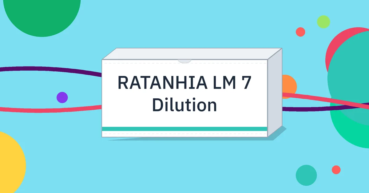 Symbolbild: Packung mit der Aufschrift RATANHIA LM 7 Dilution (PZN 13677738) – Verfügbarkeit und Bezug in Apotheken in Frankfurt am Main