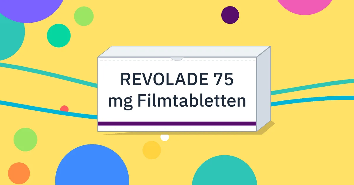 Symbolbild: Packung mit der Aufschrift REVOLADE 75 mg Filmtabletten (PZN 20312227) – Verfügbarkeit und Bezug in Apotheken in Frankfurt am Main