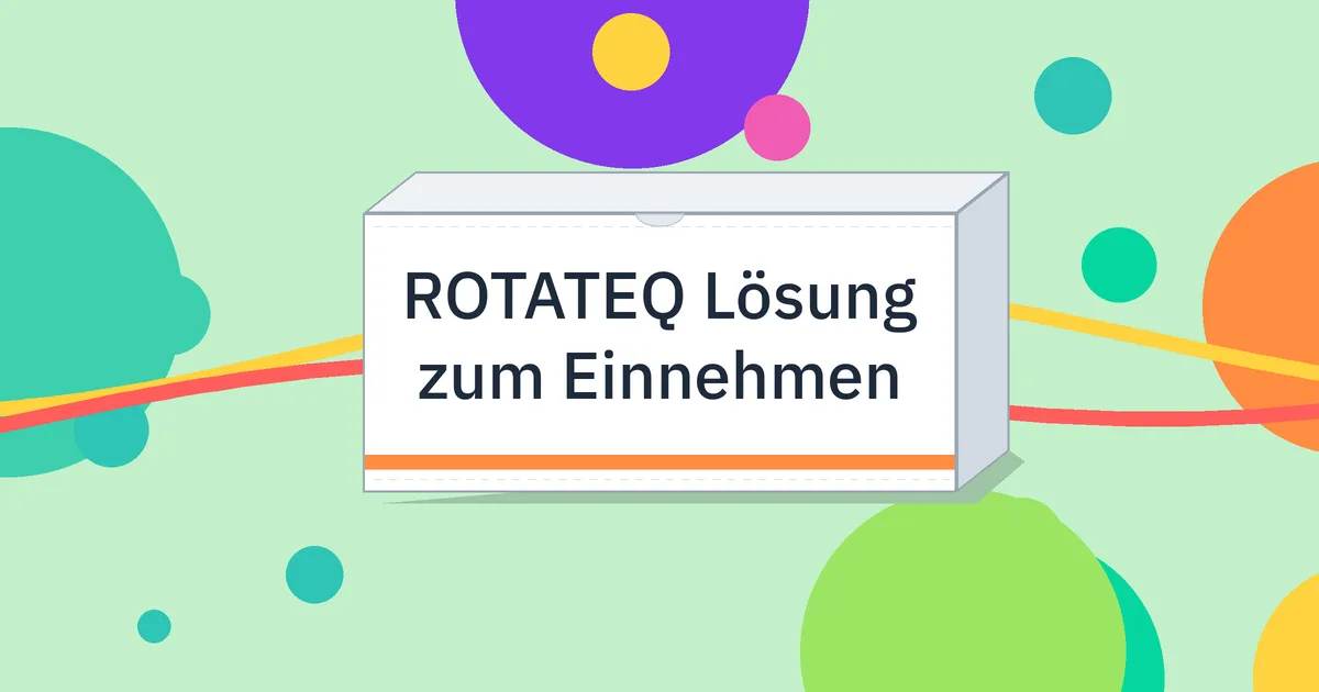 Symbolbild: Packung mit der Aufschrift ROTATEQ Lösung zum Einnehmen (PZN 18083848) – Verfügbarkeit und Bezug in Apotheken in Frankfurt am Main