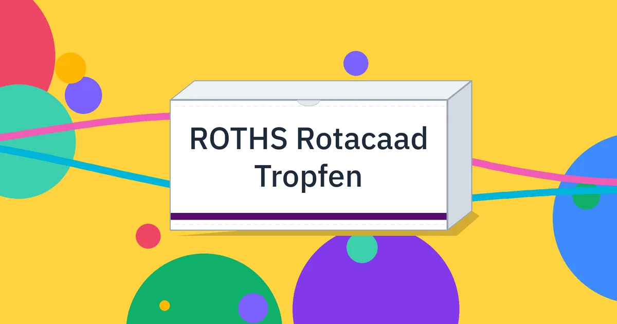 Symbolbild: Packung mit der Aufschrift ROTHS Rotacaad Tropfen (PZN 01360870) – Verfügbarkeit und Bezug in Apotheken in Frankfurt am Main
