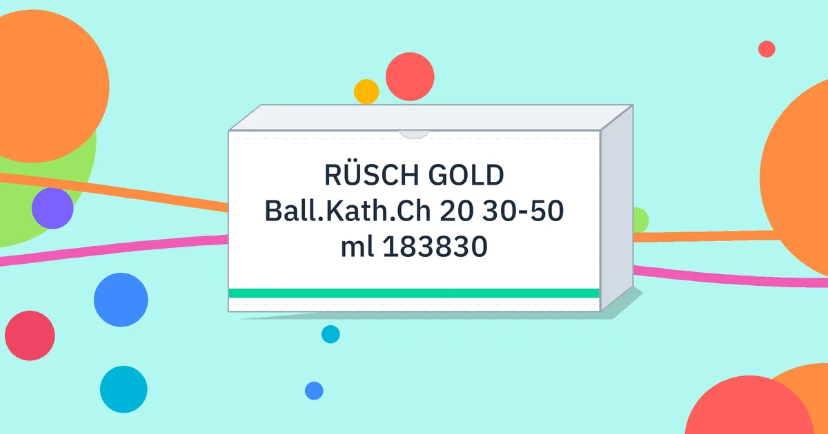 Symbolbild: Packung mit der Aufschrift RÜSCH GOLD Ball.Kath.Ch 20 30-50 ml 183830 (PZN 07397615) – Verfügbarkeit und Bezug in Apotheken in Frankfurt am Main