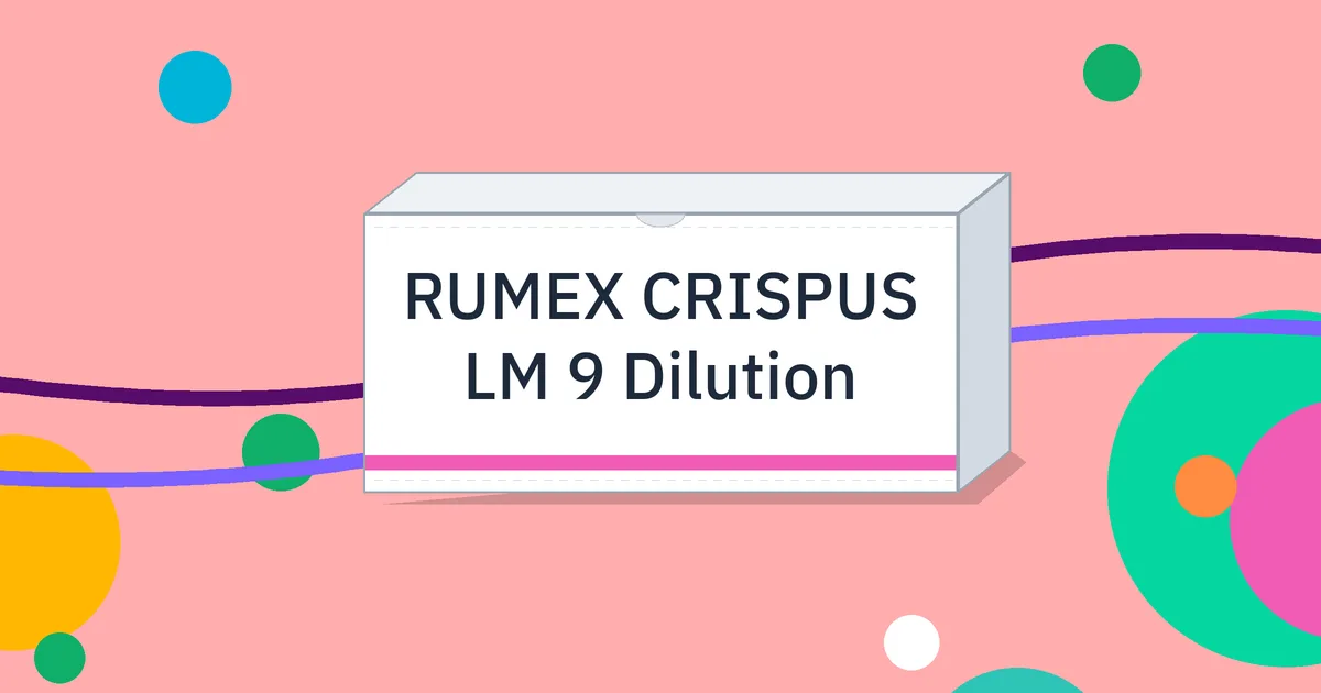 Symbolbild: Packung mit der Aufschrift RUMEX CRISPUS LM 9 Dilution (PZN 13172731) – Verfügbarkeit und Bezug in Apotheken in Frankfurt am Main