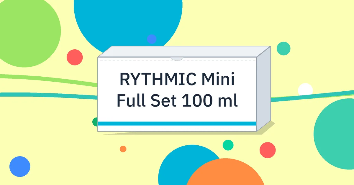 Symbolbild: Packung mit der Aufschrift RYTHMIC Mini Full Set 100 ml (PZN 20948095) – Verfügbarkeit und Bezug in Apotheken in Frankfurt am Main