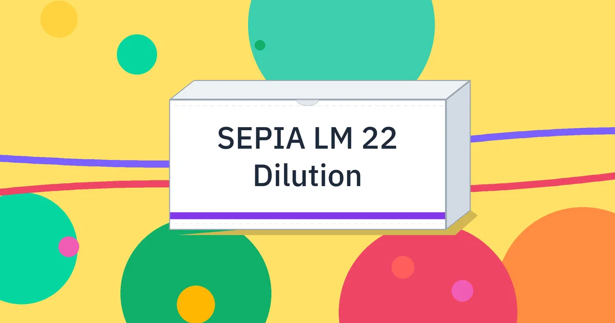 Symbolbild: Packung mit der Aufschrift SEPIA LM 22 Dilution (PZN 13188583) – Verfügbarkeit und Bezug in Apotheken in Frankfurt am Main
