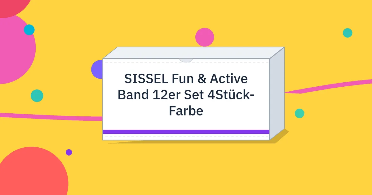 Symbolbild: Packung mit der Aufschrift SISSEL Fun & Active Band 12er Set 4Stück-Farbe (PZN 09157660) – Verfügbarkeit und Bezug in Apotheken in Frankfurt am Main