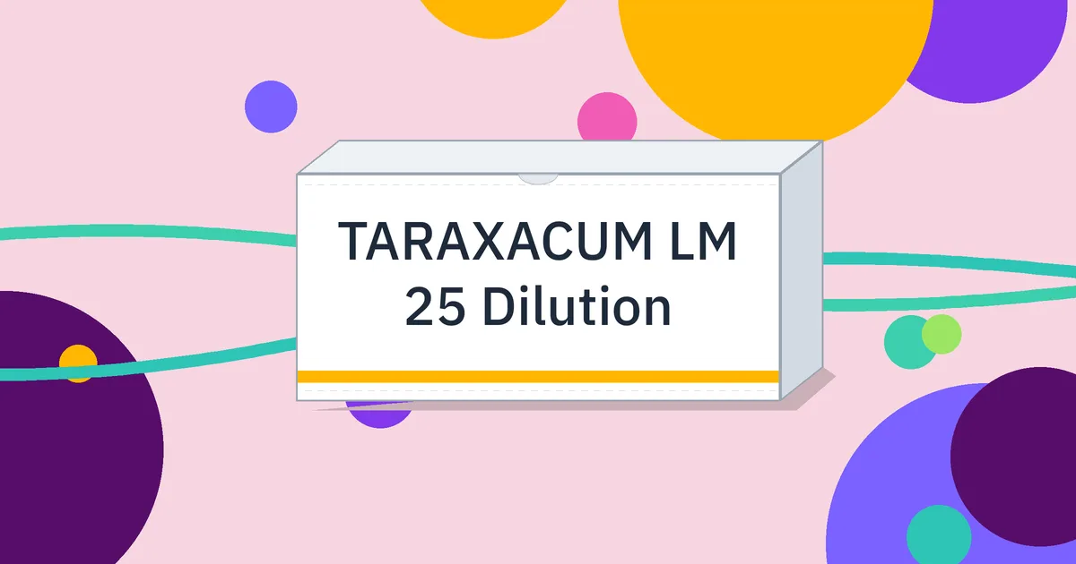 Symbolbild: Packung mit der Aufschrift TARAXACUM LM 25 Dilution (PZN 13214441) – Verfügbarkeit und Bezug in Apotheken in Frankfurt am Main