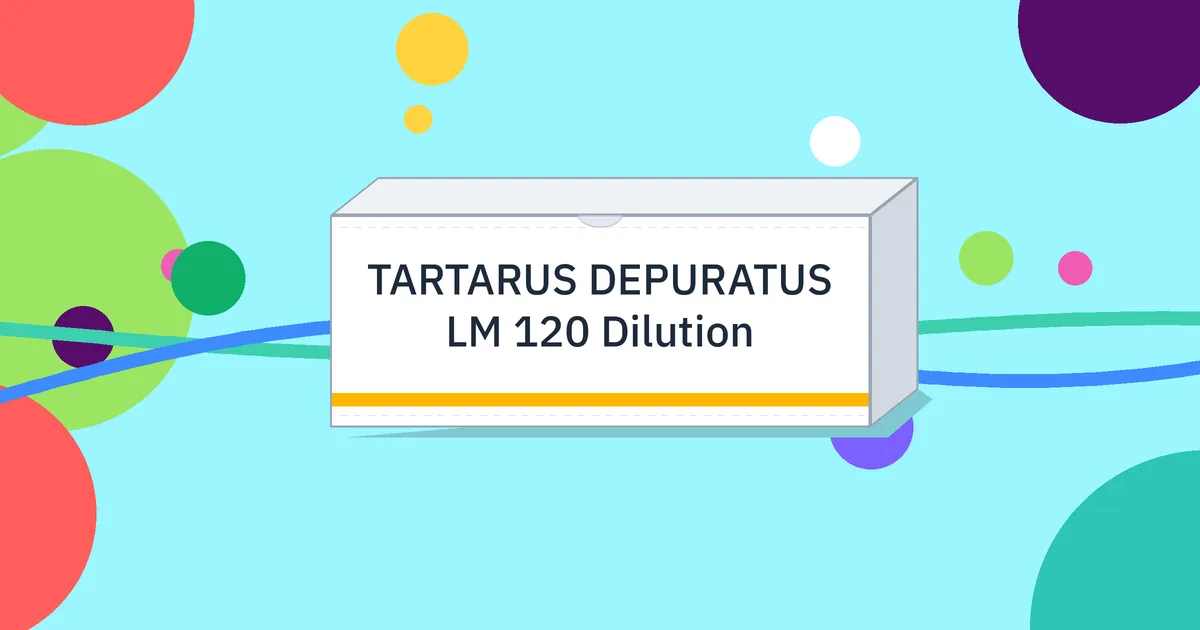 Symbolbild: Packung mit der Aufschrift TARTARUS DEPURATUS LM 120 Dilution (PZN 13688742) – Verfügbarkeit und Bezug in Apotheken in Frankfurt am Main