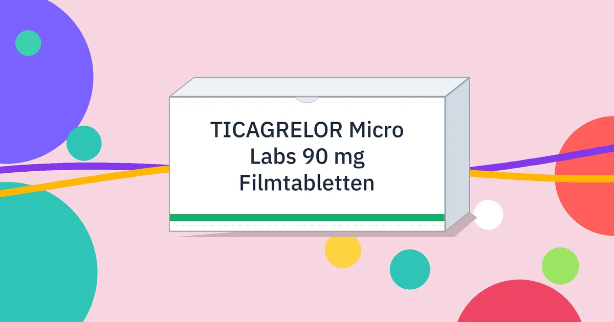 Symbolbild: Packung mit der Aufschrift TICAGRELOR Micro Labs 90 mg Filmtabletten (PZN 18706580) – Verfügbarkeit und Bezug in Apotheken in Frankfurt am Main