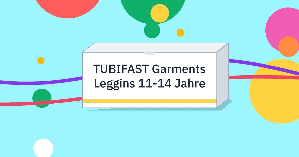 Symbolbild: Packung mit der Aufschrift TUBIFAST Garments Leggins 11-14 Jahre (PZN 10058118) – Verfügbarkeit und Bezug in Apotheken in Frankfurt am Main