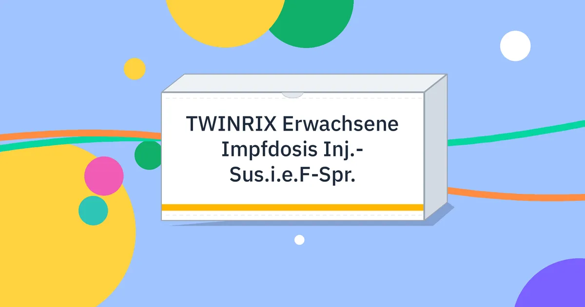 Symbolbild: Packung mit der Aufschrift TWINRIX Erwachsene Impfdosis Inj.-Sus.i.e.F-Spr. (PZN 20578089) – Verfügbarkeit und Bezug in Apotheken in Frankfurt am Main