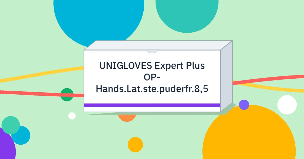 Symbolbild: Packung mit der Aufschrift UNIGLOVES Expert Plus OP-Hands.Lat.ste.puderfr.8,5 (PZN 09226444) – Verfügbarkeit und Bezug in Apotheken in Frankfurt am Main