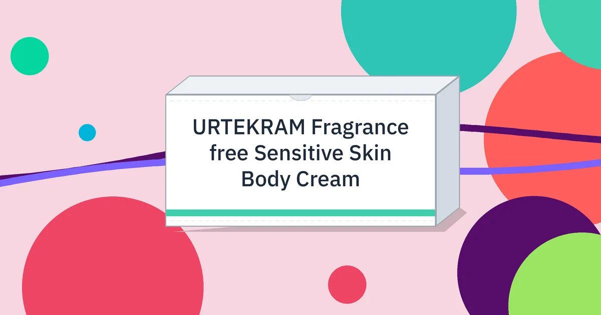 Symbolbild: Packung mit der Aufschrift URTEKRAM Fragrance free Sensitive Skin Body Cream (PZN 20293636) – Verfügbarkeit und Bezug in Apotheken in Frankfurt am Main