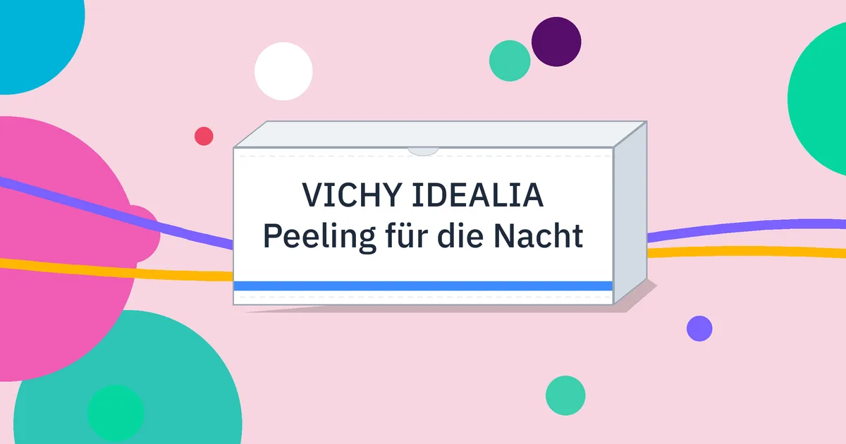 Symbolbild: Packung mit der Aufschrift VICHY IDEALIA Peeling für die Nacht (PZN 12637889) – Verfügbarkeit und Bezug in Apotheken in Frankfurt am Main