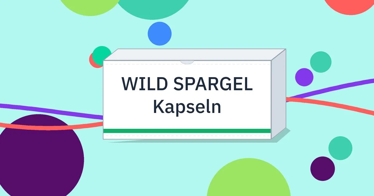 Symbolbild: Packung mit der Aufschrift WILD SPARGEL Kapseln (PZN 03176538) – Verfügbarkeit und Bezug in Apotheken in Frankfurt am Main