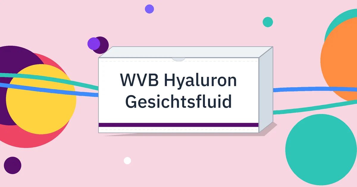 Symbolbild: Packung mit der Aufschrift WVB Hyaluron Gesichtsfluid (PZN 17628978) – Verfügbarkeit und Bezug in Apotheken in Frankfurt am Main