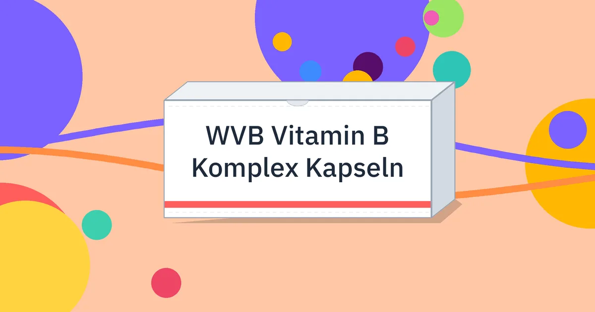 Symbolbild: Packung mit der Aufschrift WVB Vitamin B Komplex Kapseln (PZN 20894413) – Verfügbarkeit und Bezug in Apotheken in Frankfurt am Main