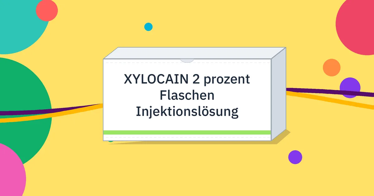 Symbolbild: Packung mit der Aufschrift XYLOCAIN 2 prozent Flaschen Injektionslösung (PZN 01138002) – Verfügbarkeit und Bezug in Apotheken in Frankfurt am Main