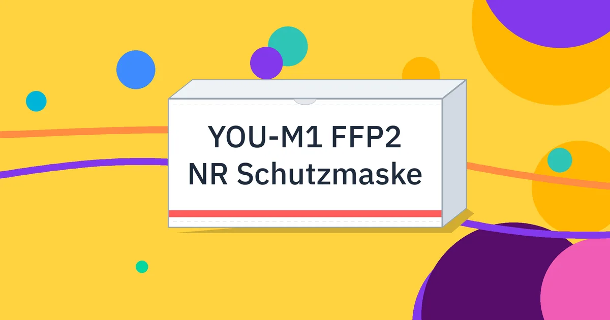 Symbolbild: Packung mit der Aufschrift YOU-M1 FFP2 NR Schutzmaske (PZN 16943399) – Verfügbarkeit und Bezug in Apotheken in Frankfurt am Main