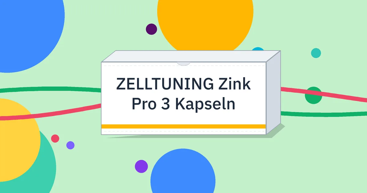 Symbolbild: Packung mit der Aufschrift ZELLTUNING Zink Pro 3 Kapseln (PZN 11549261) – Verfügbarkeit und Bezug in Apotheken in Frankfurt am Main