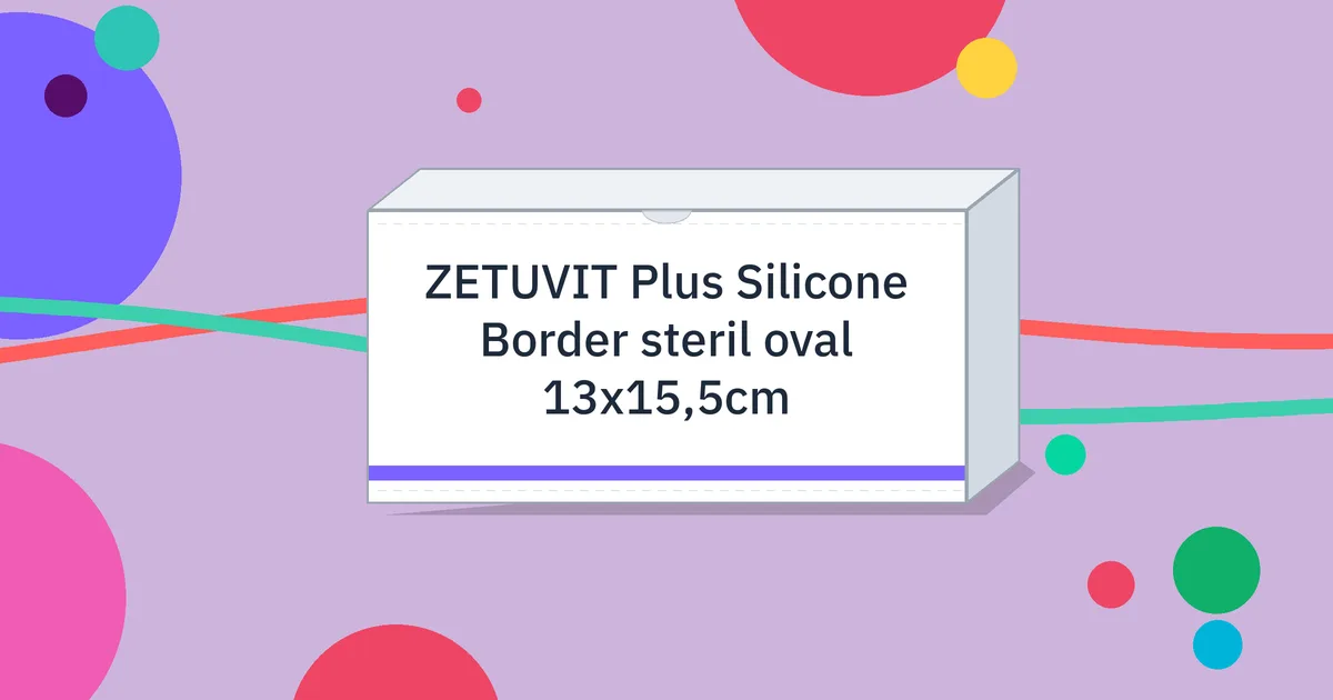 Symbolbild: Packung mit der Aufschrift ZETUVIT Plus Silicone Border steril oval 13x15,5cm (PZN 20124945) – Verfügbarkeit und Bezug in Apotheken in Frankfurt am Main